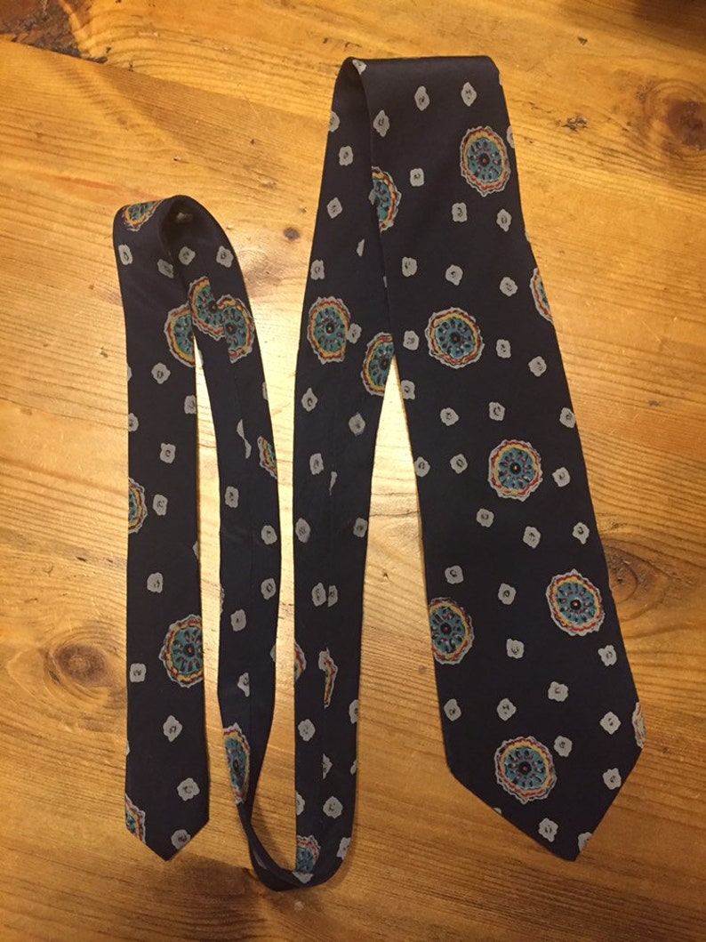 Vintage Custom Made Handmade Graphic Design Pure Silk Italian - Etsy