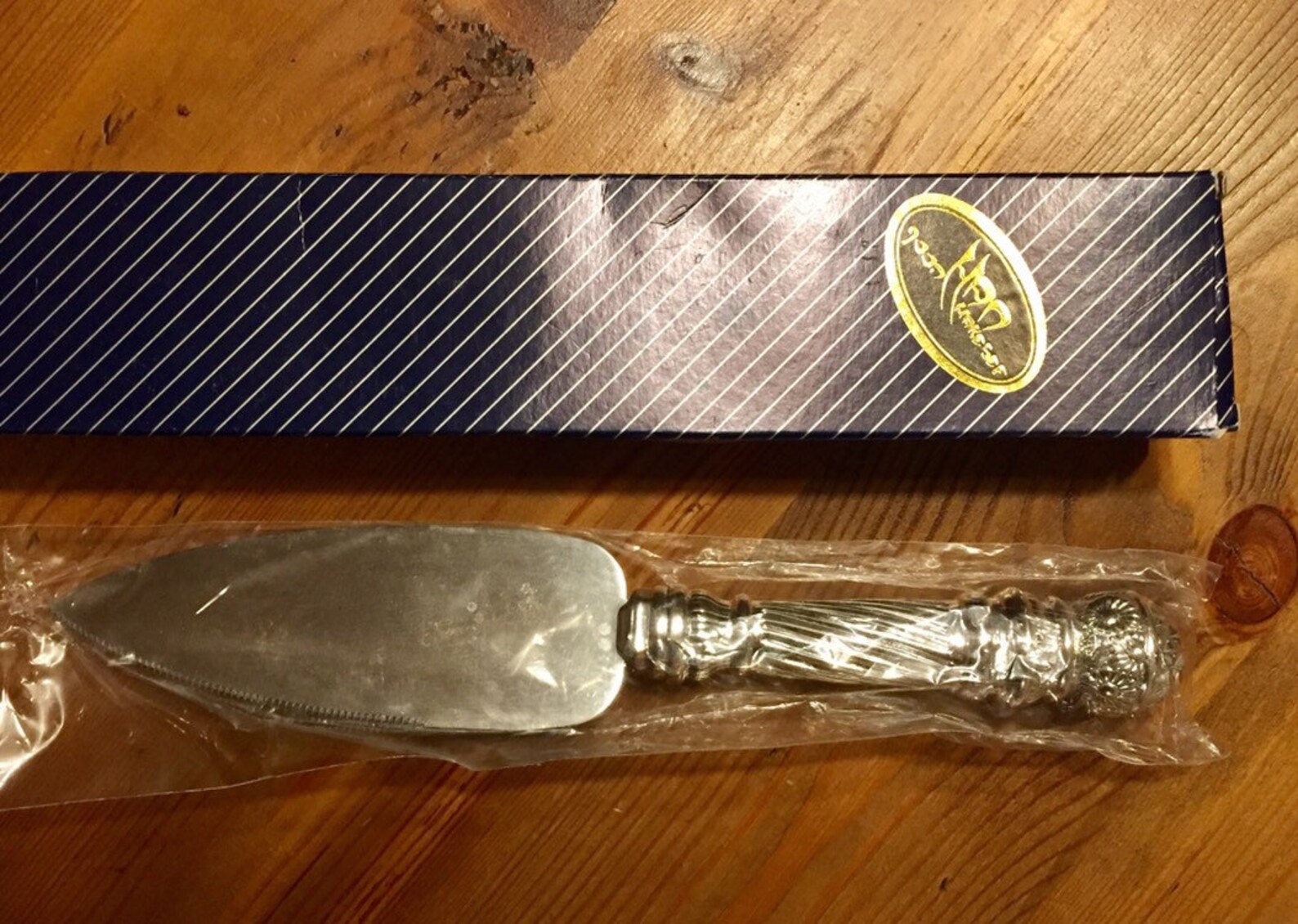 Cake Pie Server 925 Sterling Silver Column Design Handle Made in Israel ...