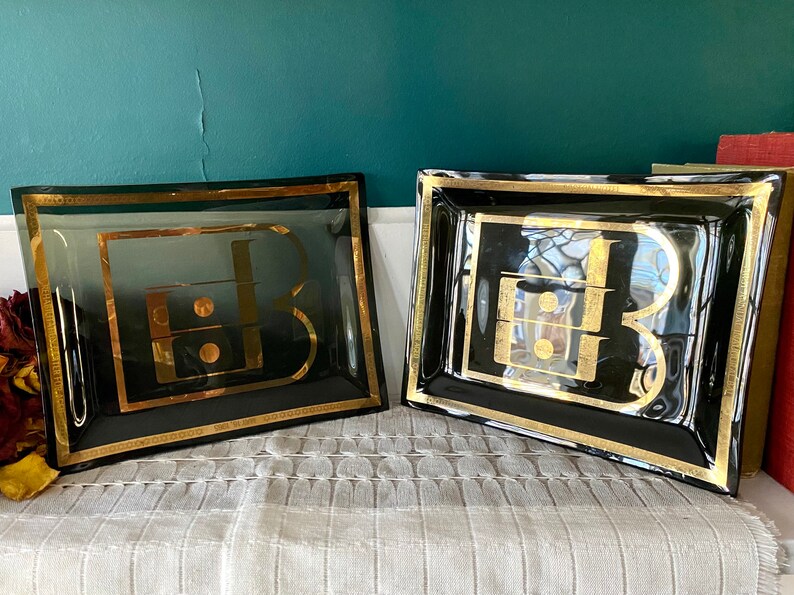 Two Glass Plates Sheraton Boston Hotel First Annual Inaugural - Etsy