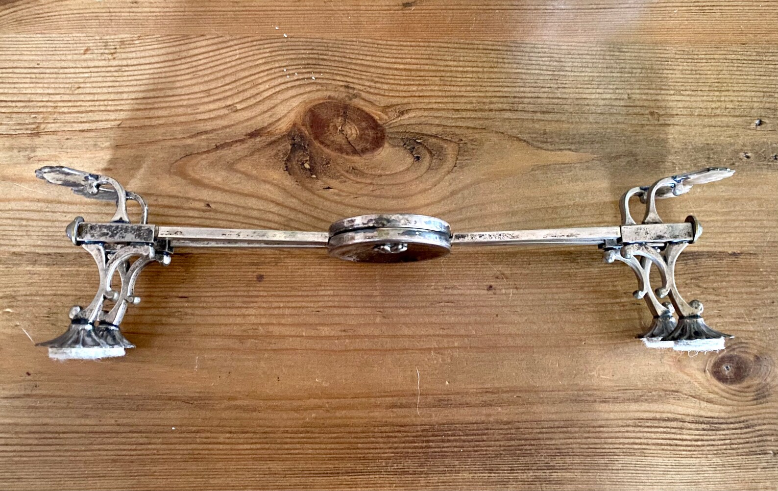 Antique Silver Plated Dish Cross Silver Trivet Adjustable - Etsy