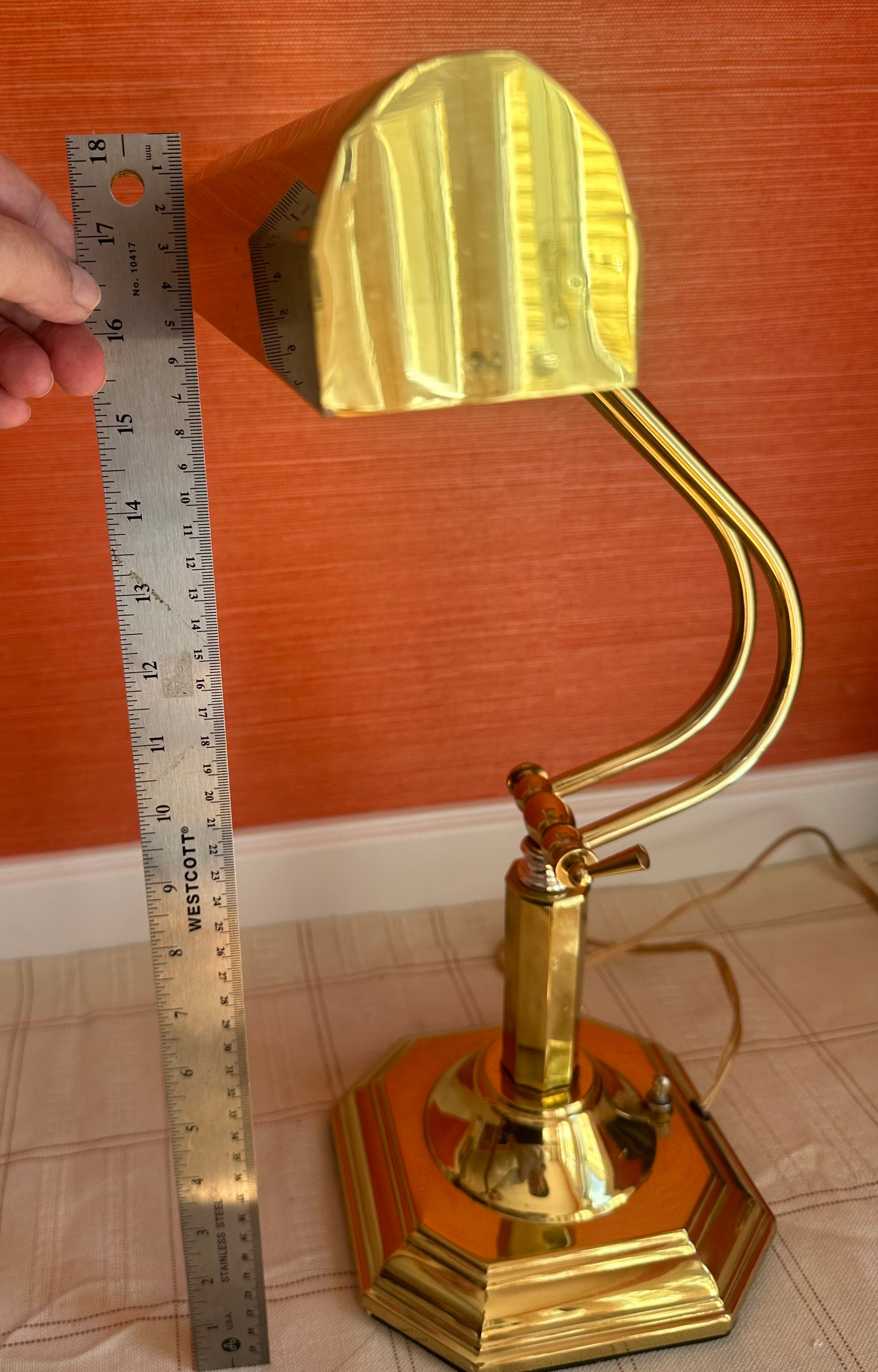 Vintage Brass Hinged Adjustable Desk Piano Banker's Lamp - Etsy