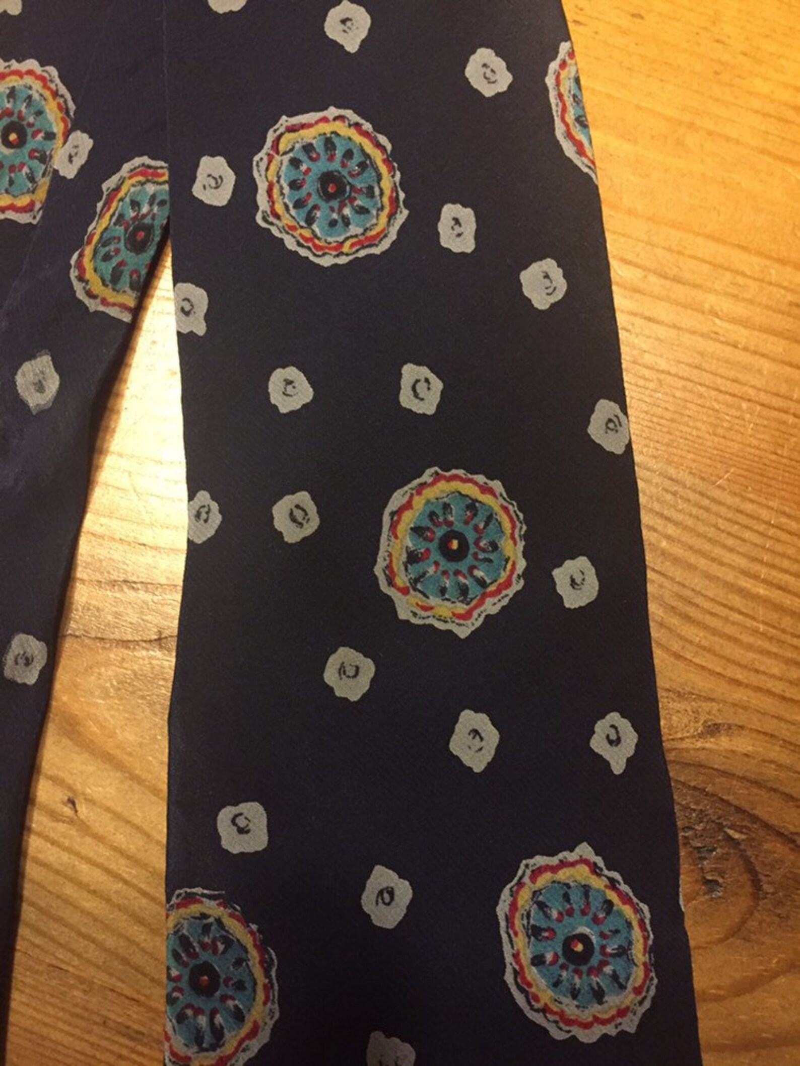 Vintage Custom Made Handmade Graphic Design Pure Silk Italian | Etsy