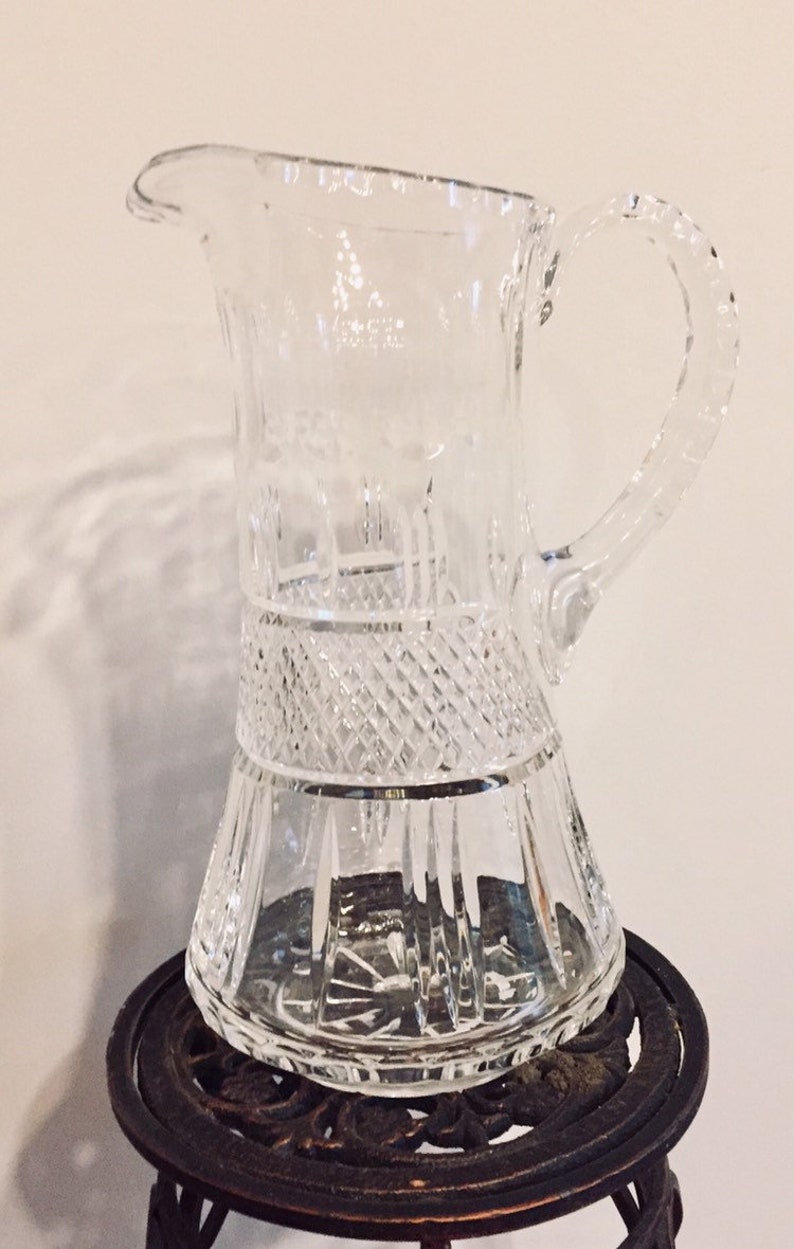 Elegant Lead Crystal European Water Pitcher Tankard Vase LS23 - Etsy