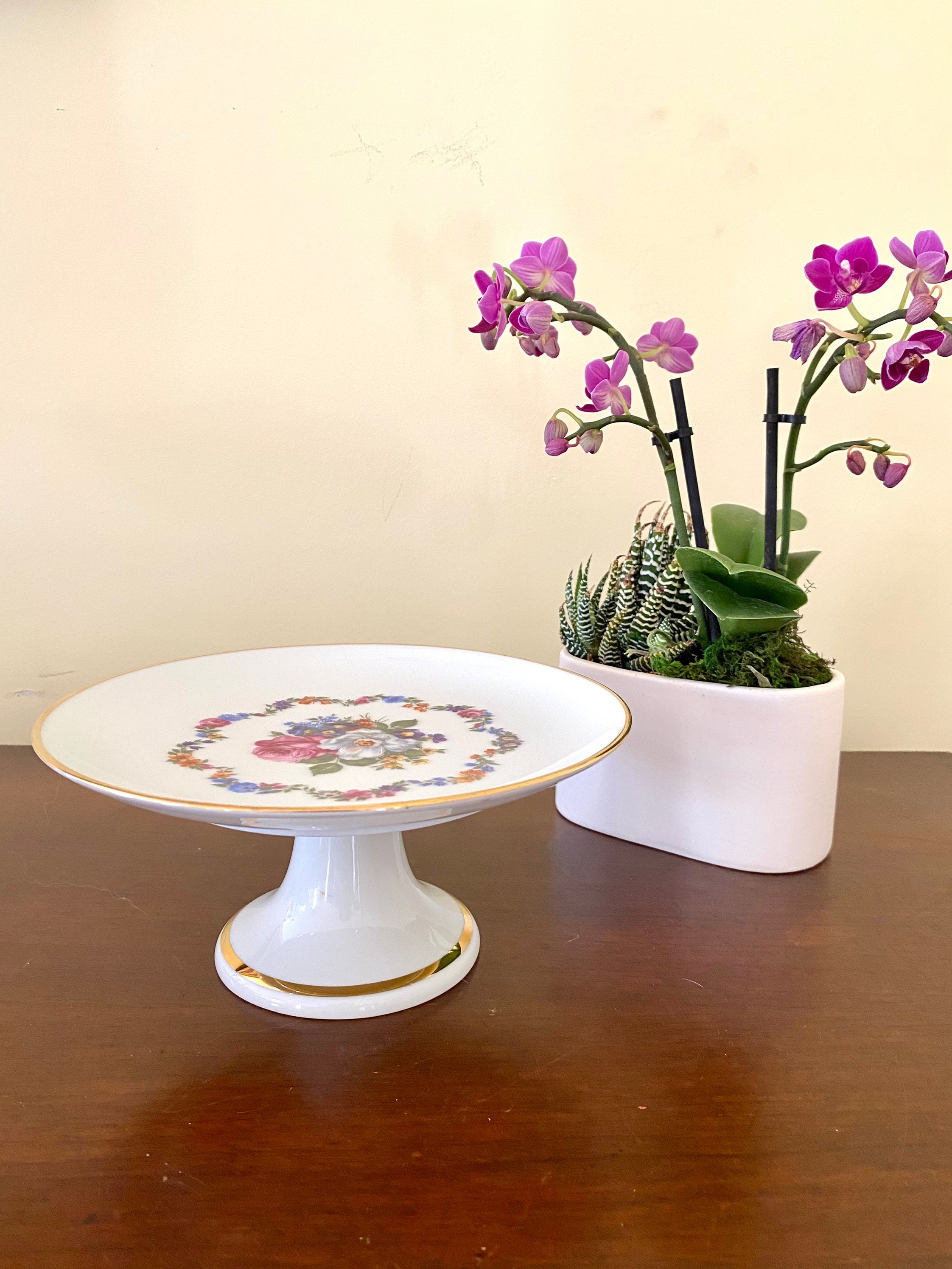 JKW 1930 Pedestal Cake Stand West Germany Bavaria - Etsy