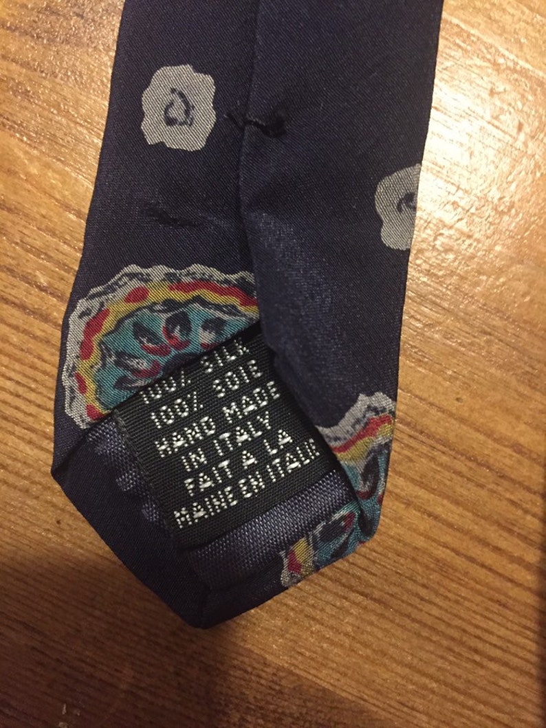 Vintage Custom Made Handmade Graphic Design Pure Silk Italian - Etsy