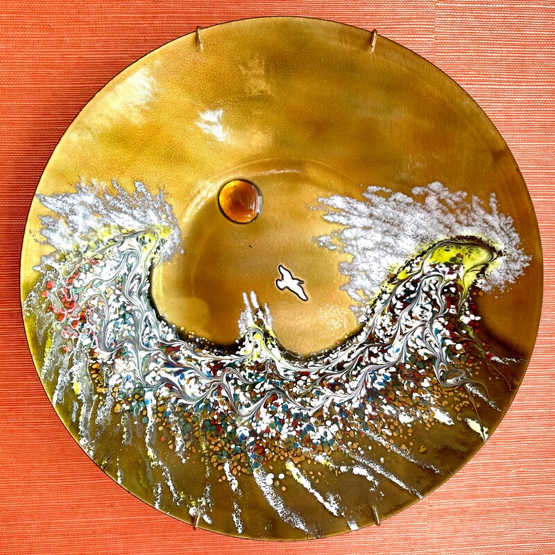 Enamel on Copper - Etsy UK