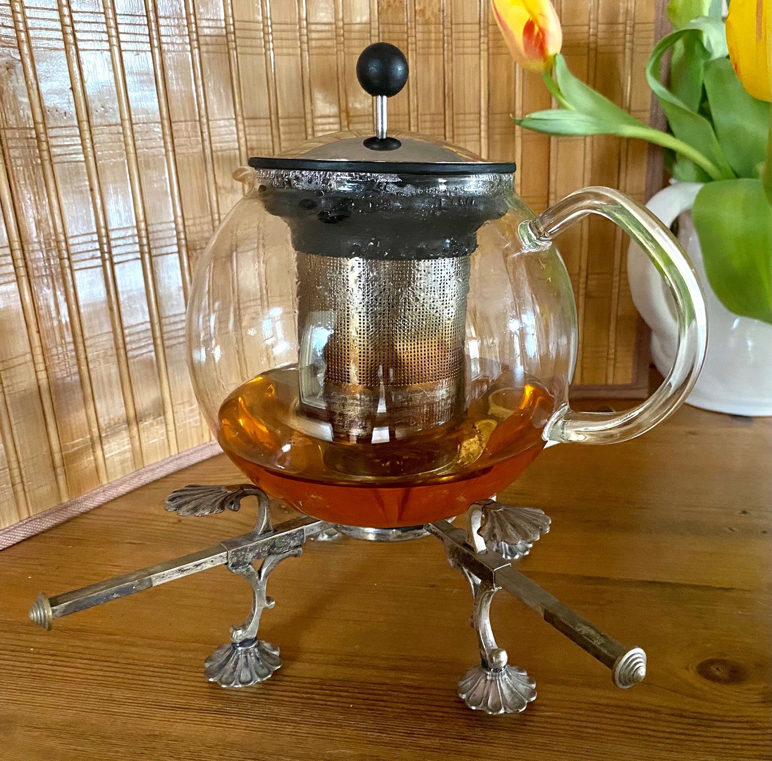 Antique Silver Plated Dish Cross Silver Trivet Adjustable - Etsy