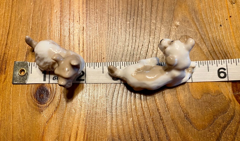 A Pair of Russian Soviet Figurines of Dogs by Lomonosov Porcelain LFZ ...