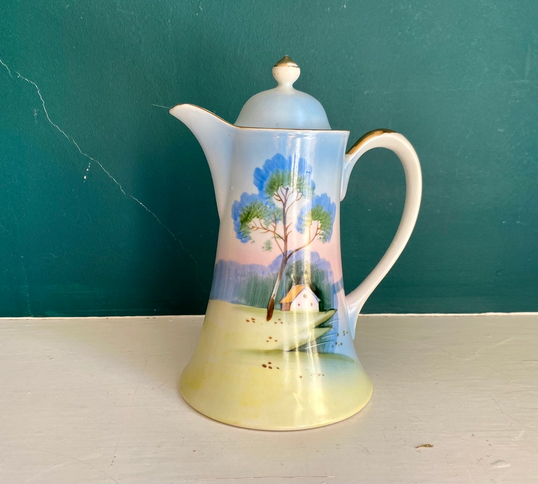 Antique Victorian Chocolate or Coffee Pot Lidded Nippon Japan Early ...