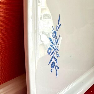 Vintage Corning Ware Broil Bake Tray Baking Dish Blue Corn Flower P-35 ...