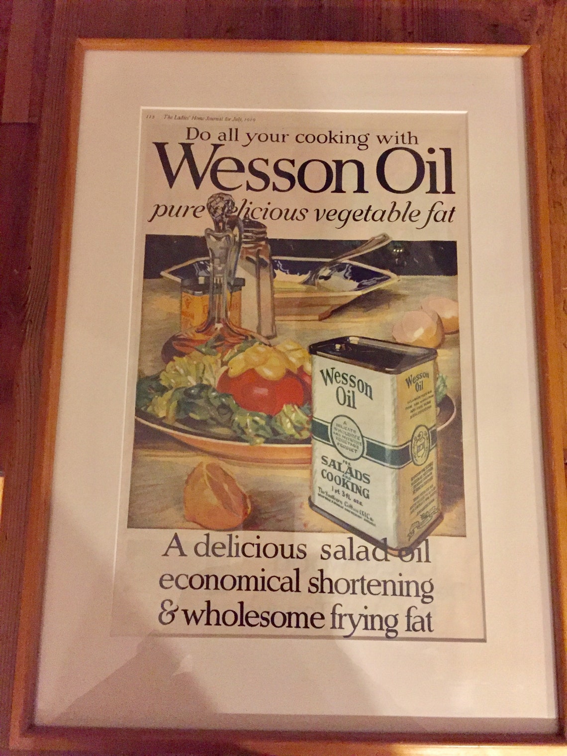 An Original Ad for Wesson Oil From the Ladies' Home - Etsy