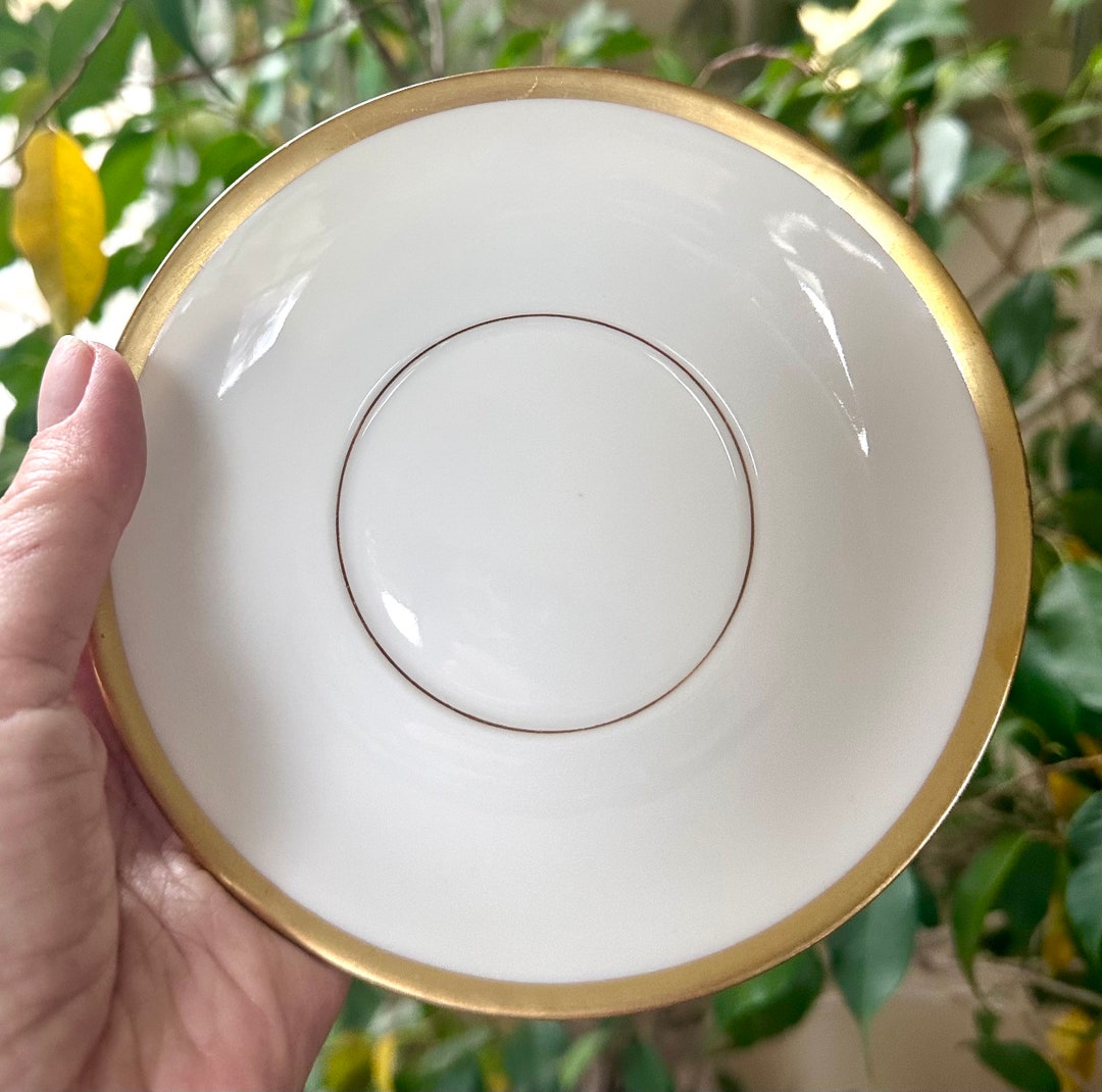 Antique C.ahrenfeldt Limoges France Bone China Saucer White Bone China ...