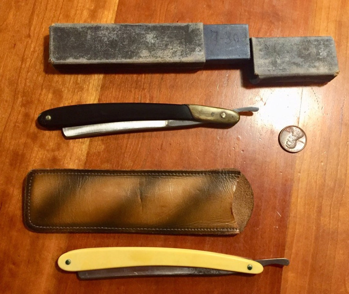 A Pair of 1950s Vintage Straight Razors From Sweden OL97 | Etsy