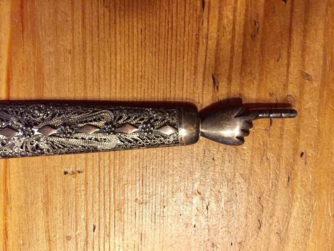 Jewish Torah Pointer Sterling Silver Yad Torah Pointer Bar | Etsy