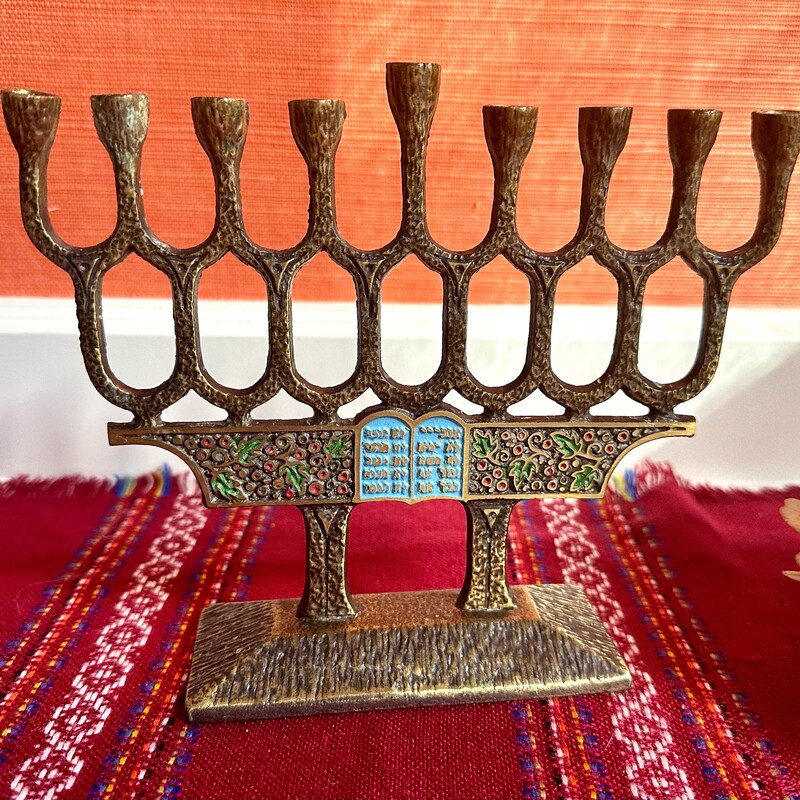 Brass Menorah - Etsy