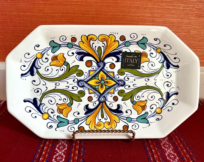 Ceramics Nova Deruta Tray Italian Decal and Hand Painted Ceramic ...