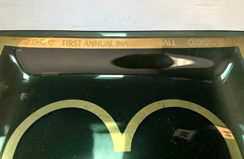 Two Glass Plates Sheraton Boston Hotel First Annual Inaugural - Etsy