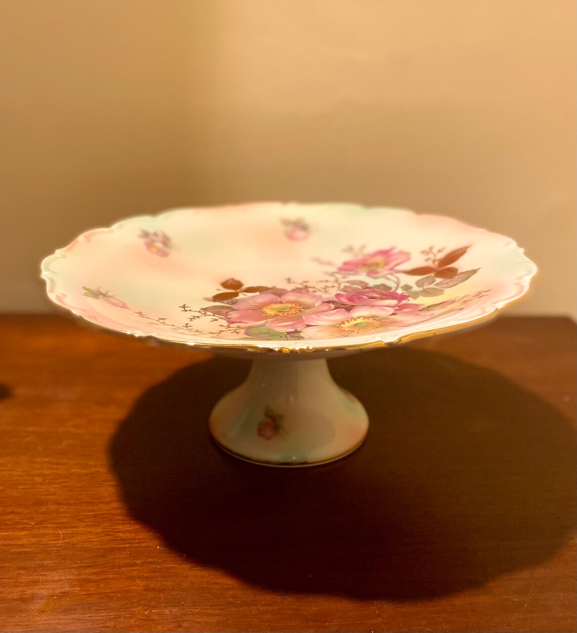 Vintage Large Schumann Arzberg Germany Bavaria Pedestal Plate Cake ...