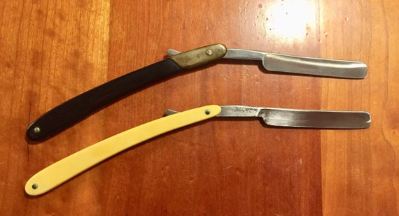 A Pair of 1950s Vintage Straight Razors From Sweden OL97 | Etsy