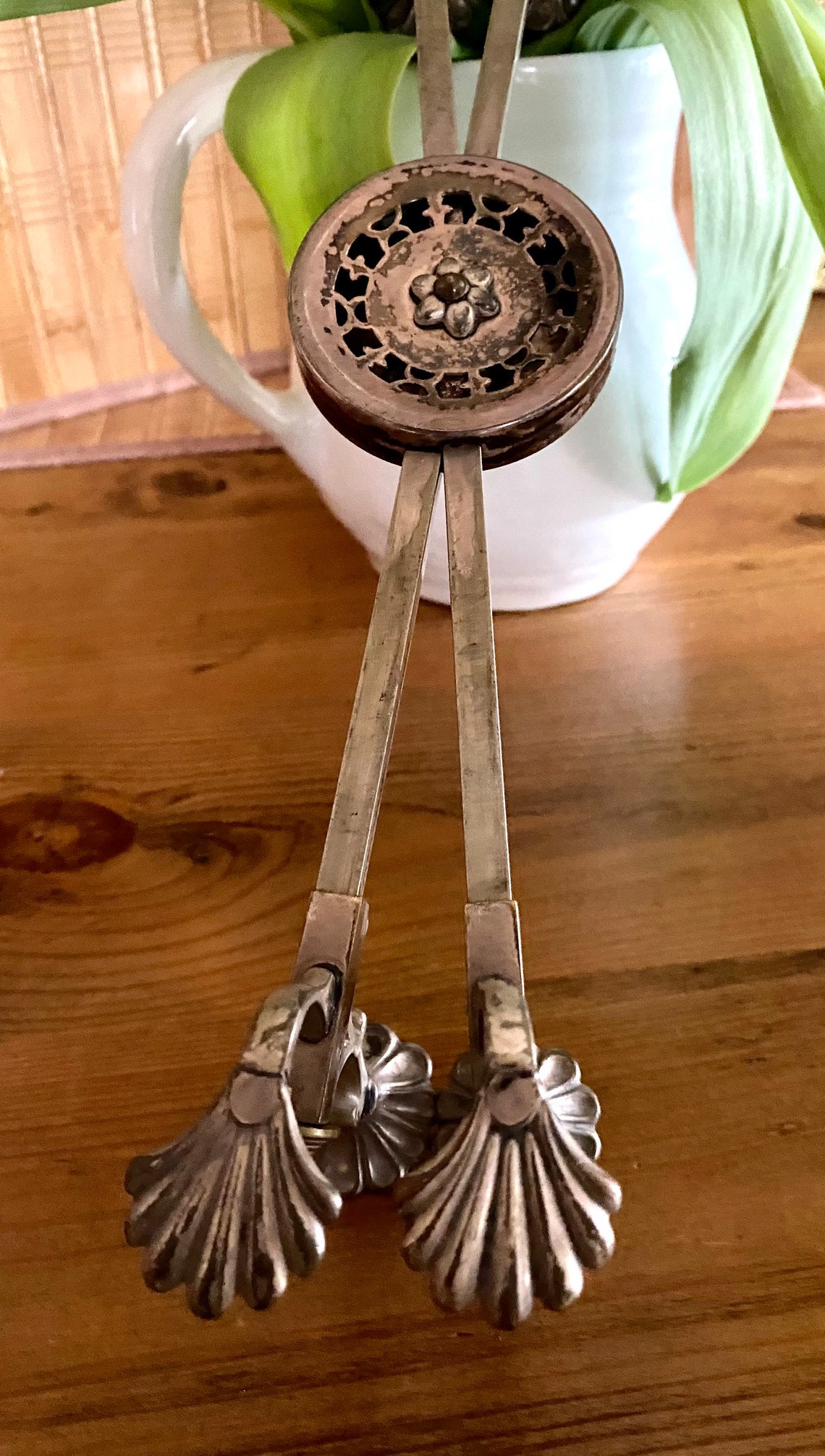 Antique Silver Plated Dish Cross Silver Trivet Adjustable - Etsy