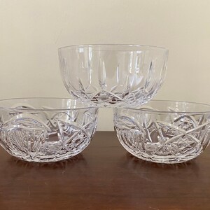 Lovely Lead Crystal Bowl Set of 3 Designed by Connemara Celtic Crystal ...