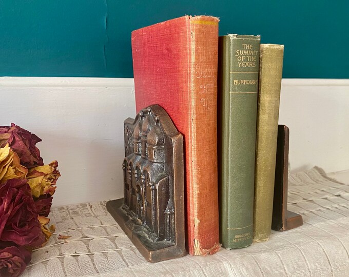 Vintage Russian Soviet Metal Bookends Collectible From Moscow Kremlin ...