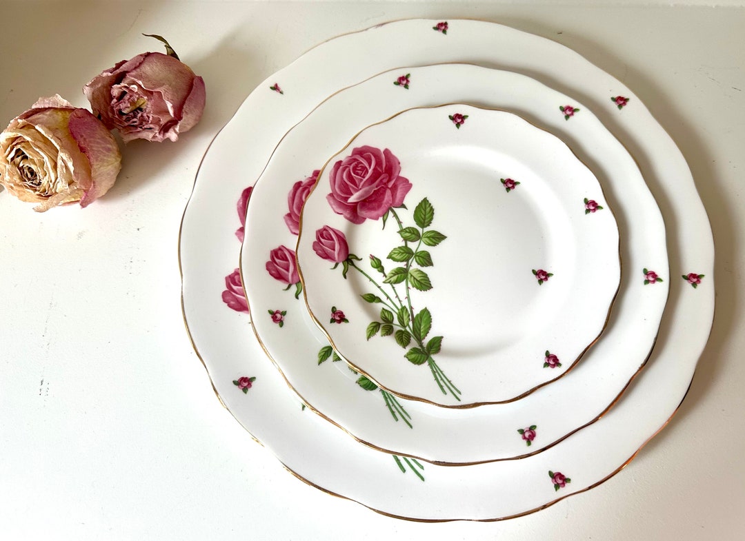 Vintage Colclough Dinner Set for 12 Made in England Fine Bone China ...