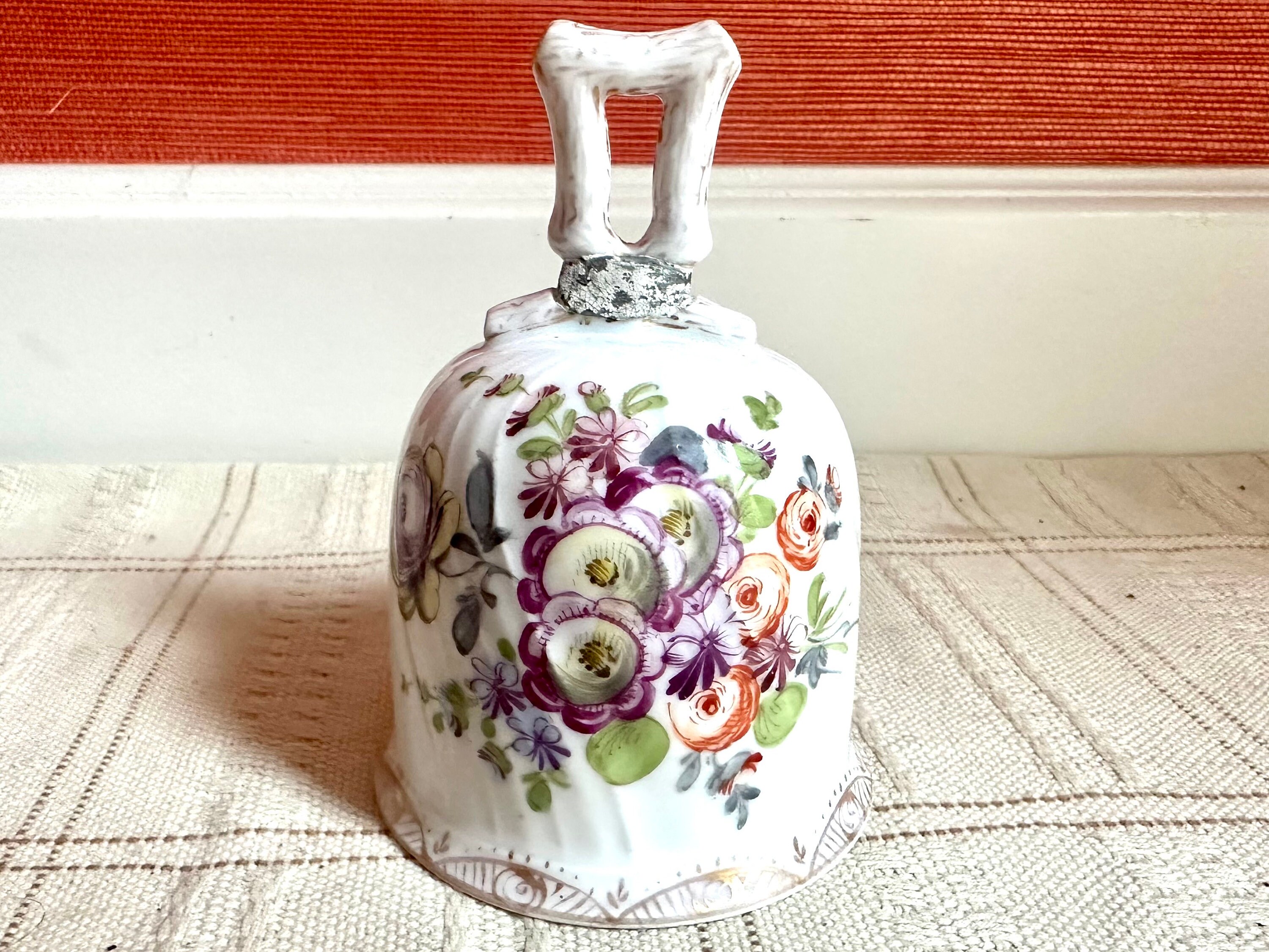 Rare Antique Dresden Franziska Hirsch 1893-1896 Porcelain Table Bell ...