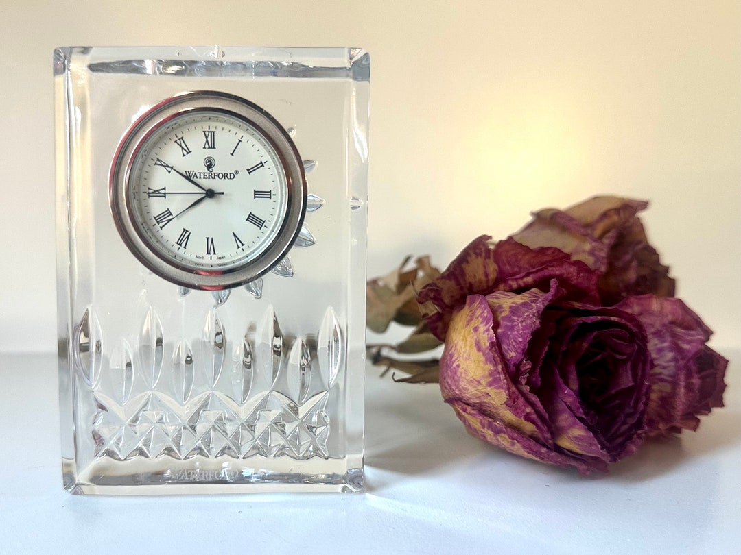 Waterford Crystal Ireland Lismore Clock Hand-cut Crystal Office ...
