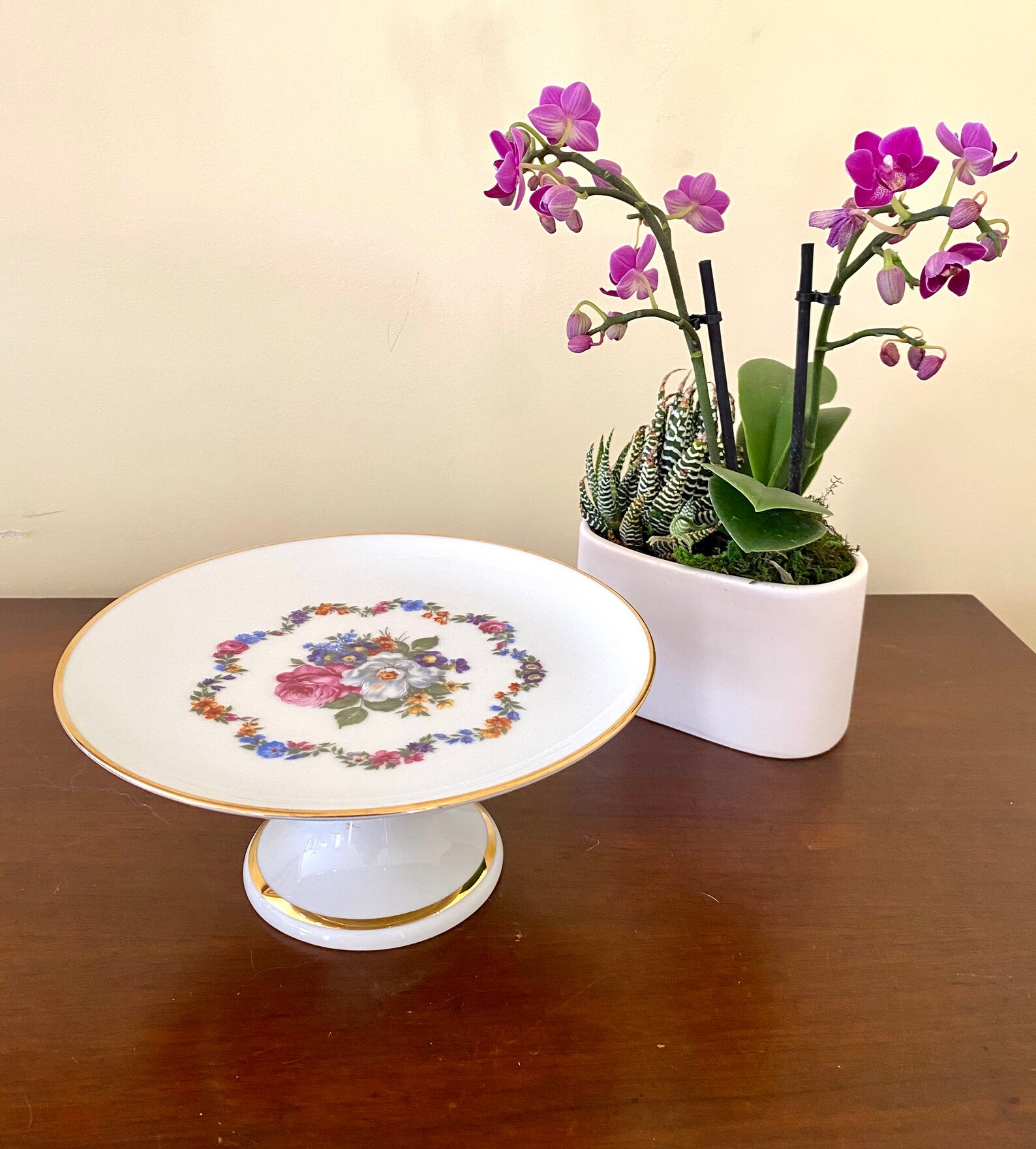 JKW 1930 Pedestal Cake Stand West Germany Bavaria - Etsy