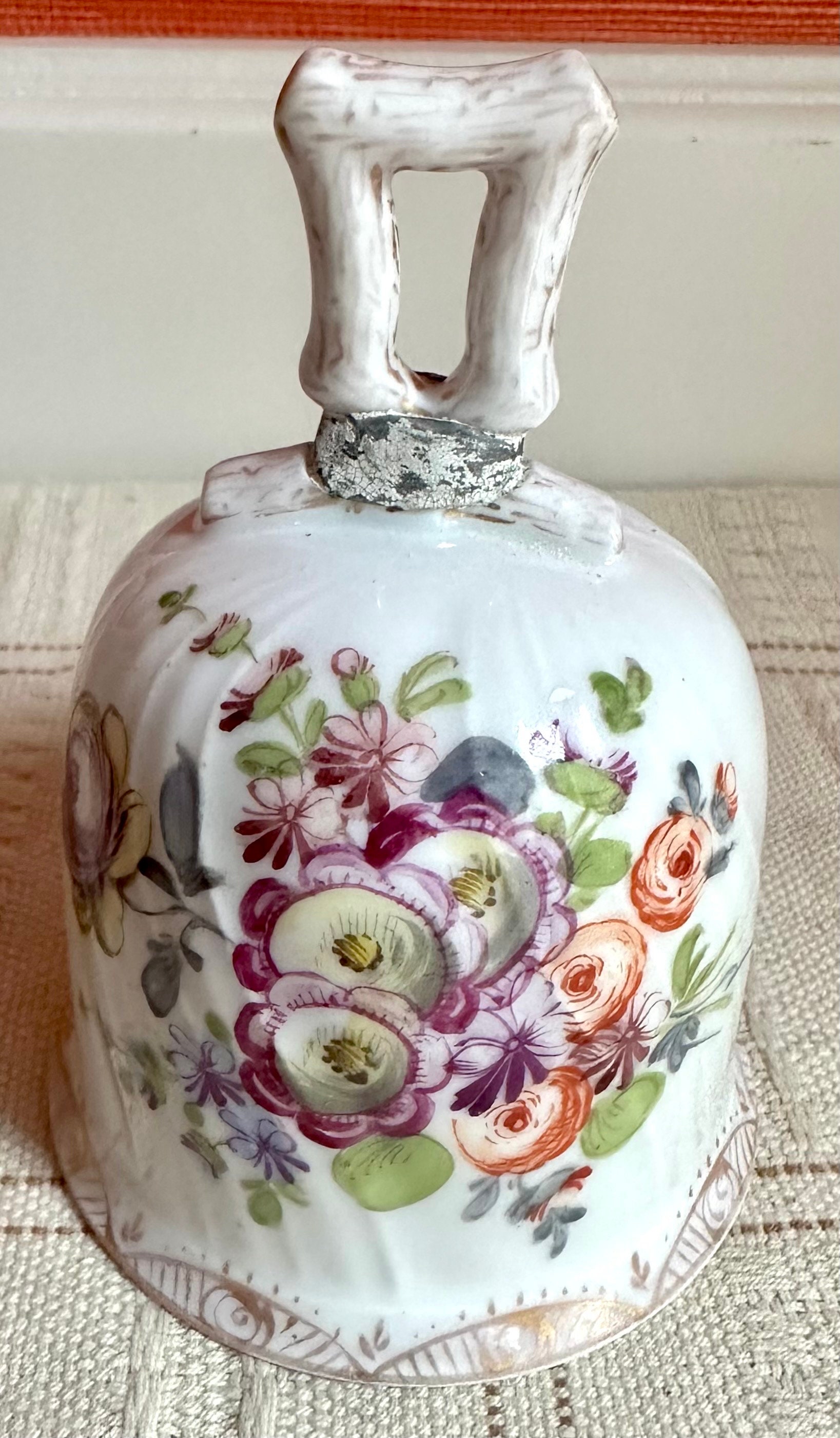 Rare Antique Dresden Franziska Hirsch 1893-1896 Porcelain Table Bell ...