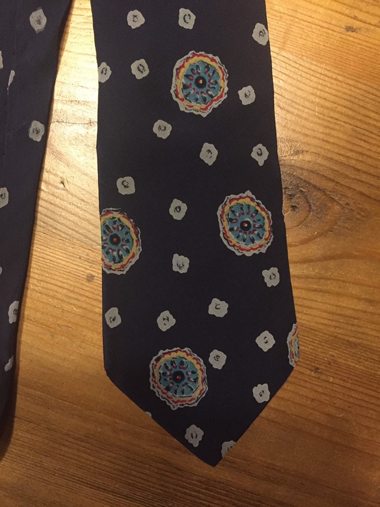 Vintage Custom Made Handmade Graphic Design Pure Silk Italian | Etsy