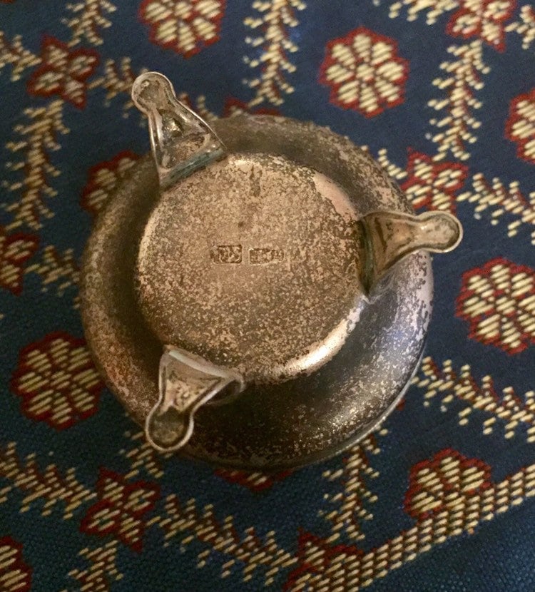 Russian Soviet Era Sterling 875 Silver Salt Cellar With Spoon - Etsy