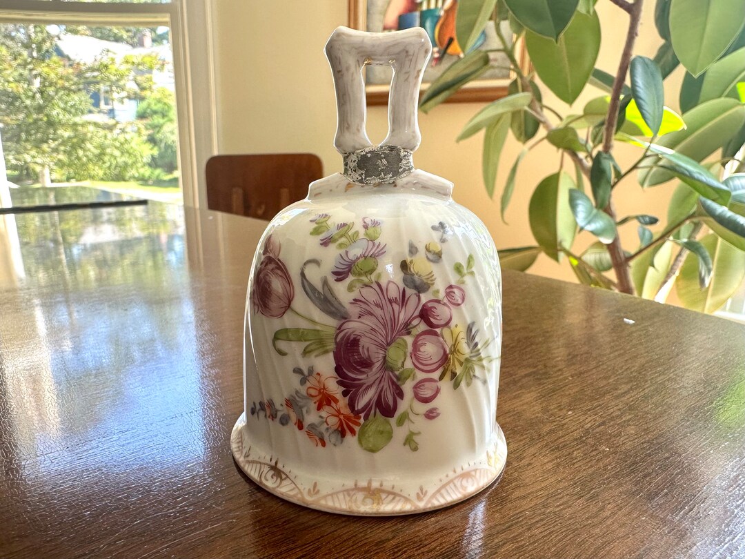 Rare Antique Dresden Franziska Hirsch 1893-1896 Porcelain Table Bell ...