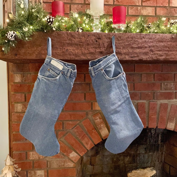 Denim Stocking - Etsy