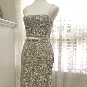 Sequins Skirt Midi Split Gold Bronze +viewmyshopfor Silver Flared Pants ...