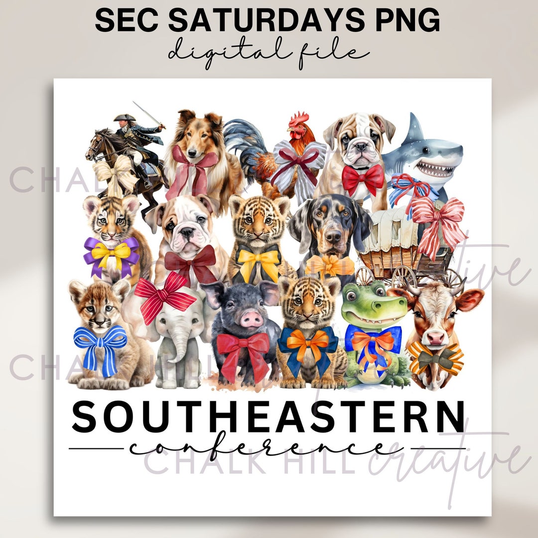 SEC Saturdays PNG College Football PNG School Mascot Southeastern ...