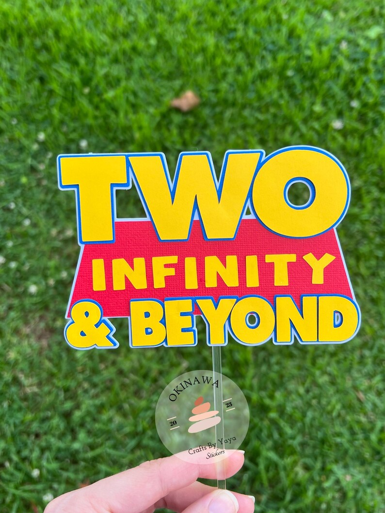Toy Two Infinity and Beyond Story Cake Topper 3D - Etsy
