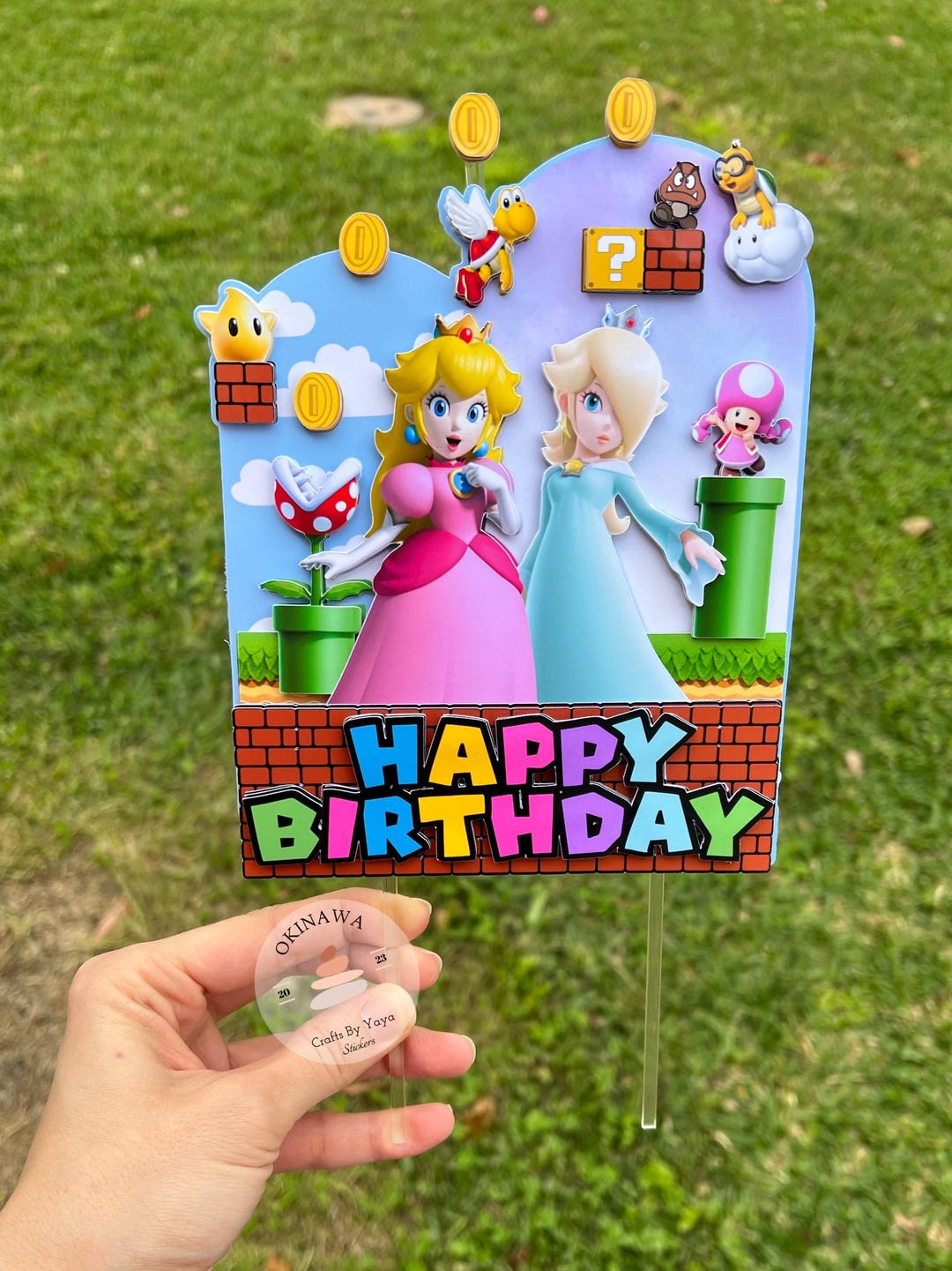 Princess Pech & Rosali 3D Cake Topper - Etsy