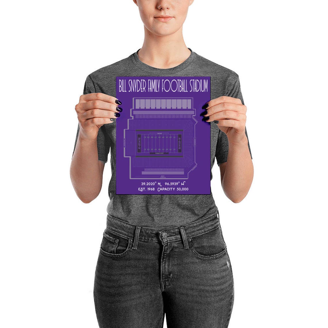 Kansas State Bill Snyder Family Football Stadium Poster Print | Etsy