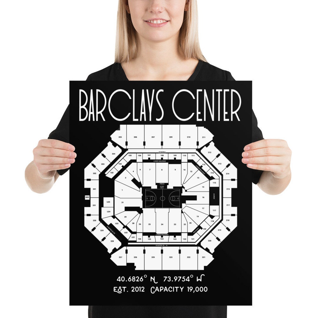 Brooklyn Nets Barclays Center Stadium Poster Print - Etsy