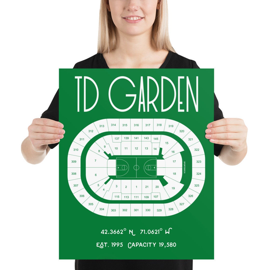Boston Celtics TD Garden Stadium Poster Print - Etsy
