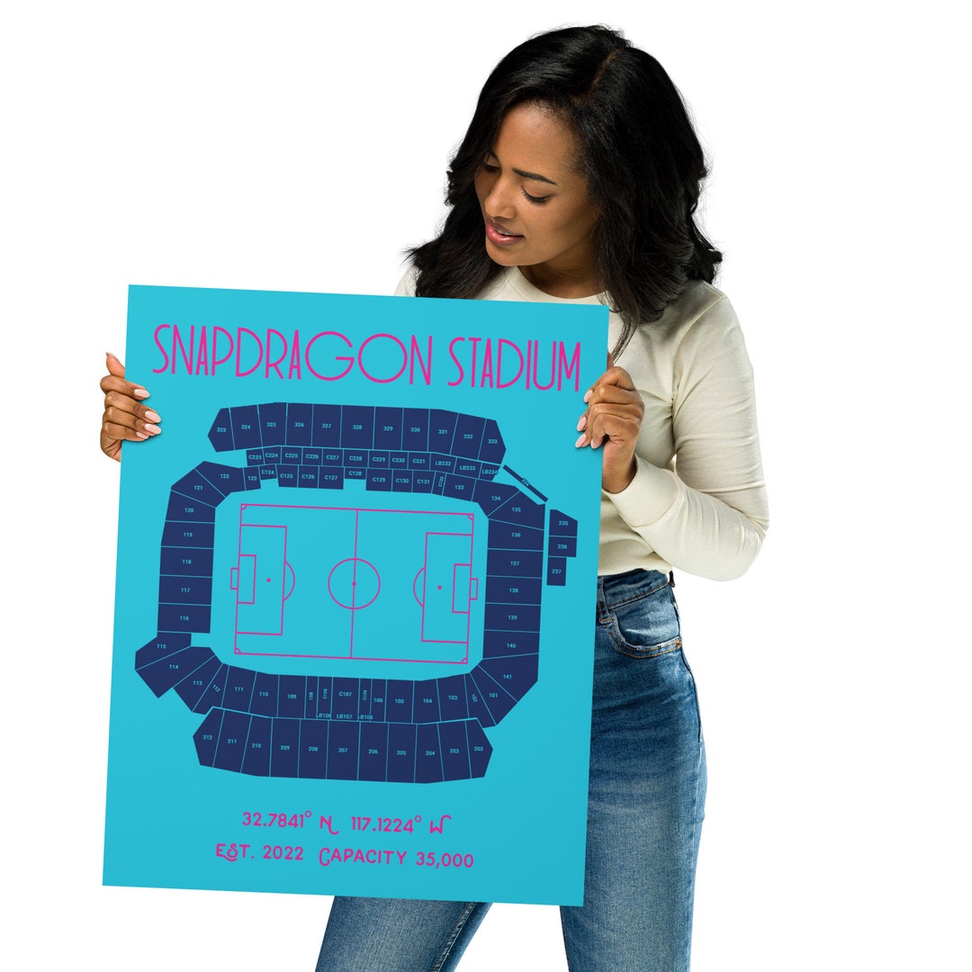 San Diego Wave Snapdragon Stadium Poster NWSL - Etsy