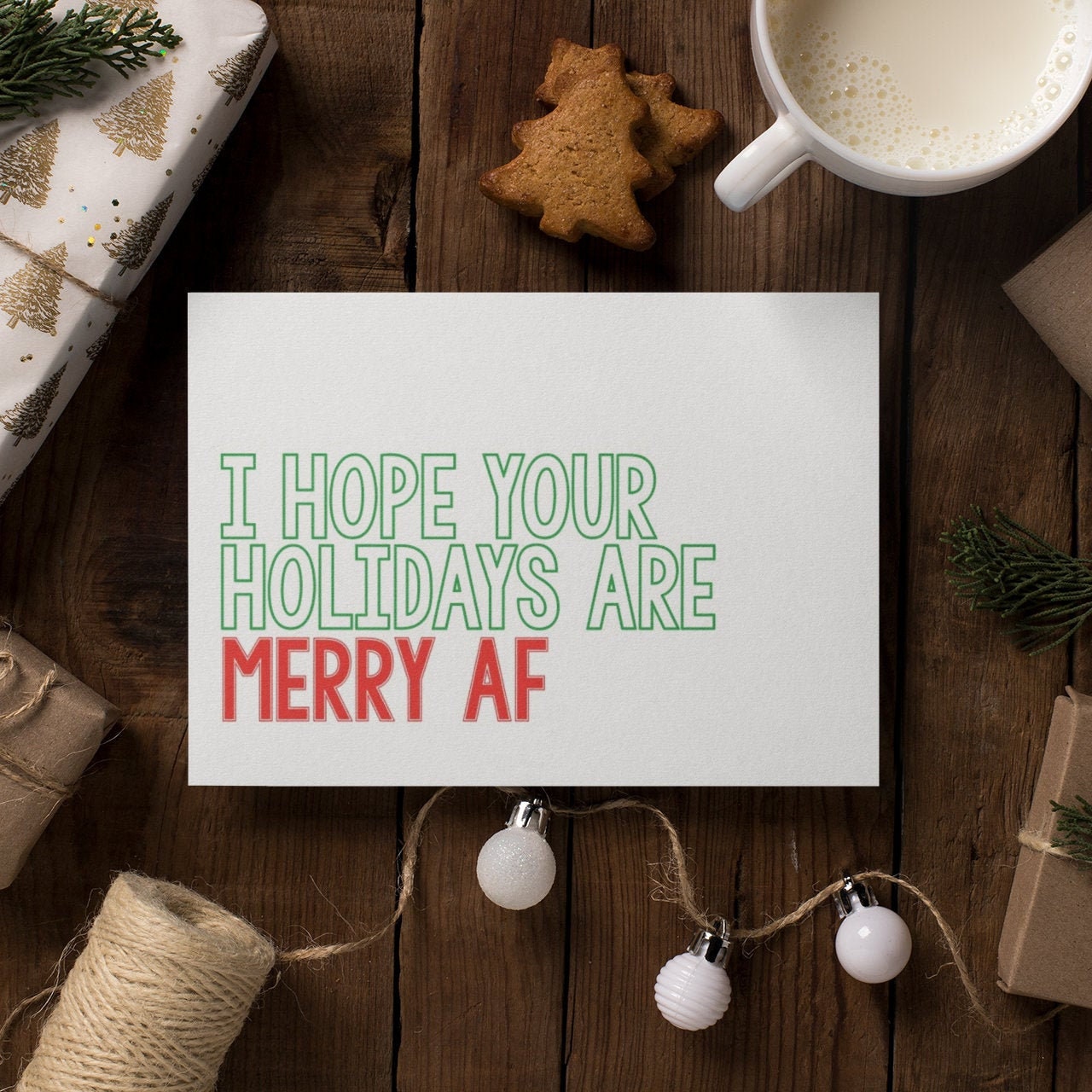 Snarky Christmas Cards Collection | Etsy