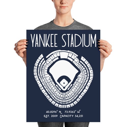 New York Yankees Yankee Stadium Word Art Print EVERY - Etsy