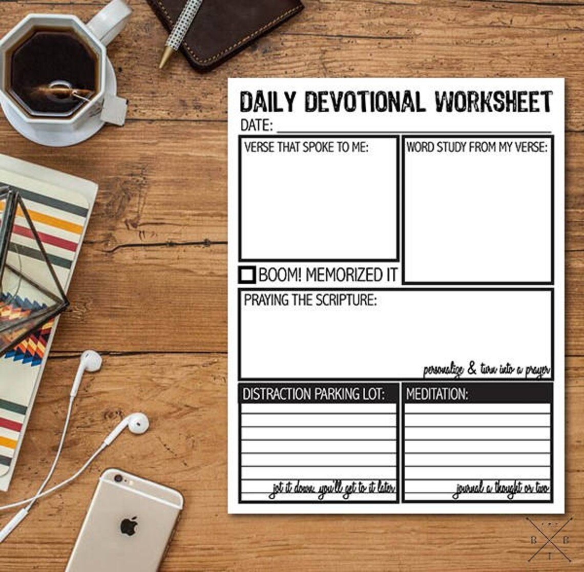 Daily Devotional Journal Digital Download - Etsy