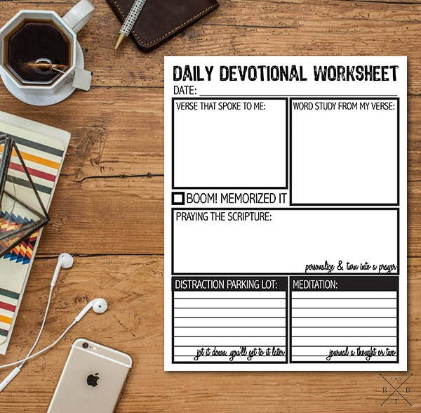 Daily Devotional Journal Digital Download | Etsy