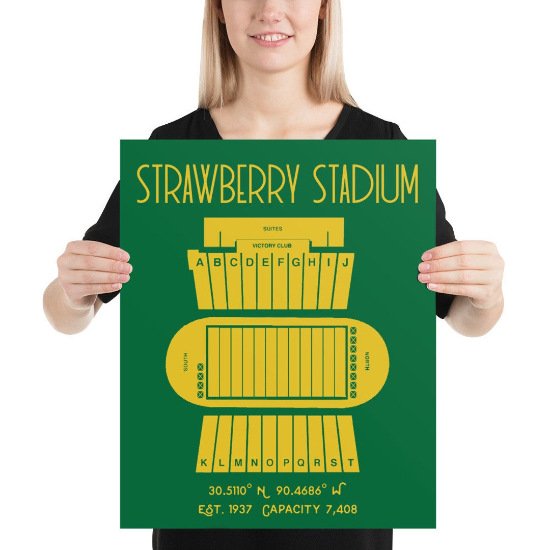 Southeastern Louisiana University Football Strawberry Stadium - Etsy