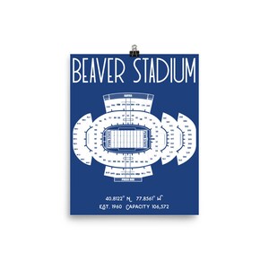 Penn State Beaver Stadium Poster Print - Etsy