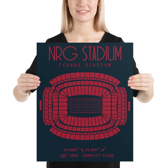 Houston Texans NRG Stadium Poster - Etsy